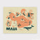 Maui Map - 11x14 Art Print